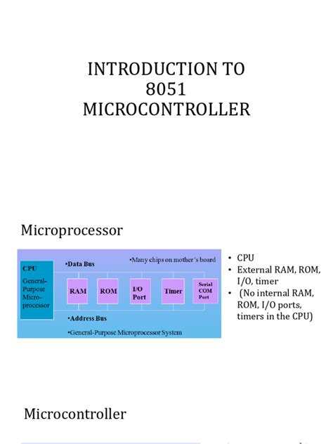 Introduction Pdf Microcontroller Microprocessor