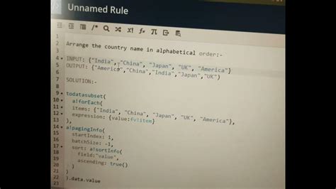 Part 21 Arrange Country Name In Alphabetical Order Appian Interview Scenario Based Question