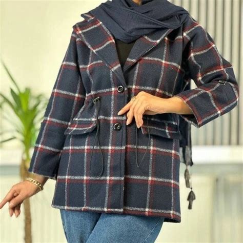 خرید و قیمت پالتو یقه انگیلیسی فوتر زخیم قد 75 سایز فری از 36 تا44 ترب