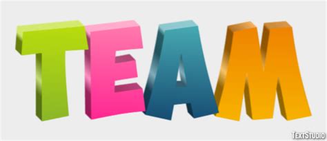 Team Text Effect And Logo Design Word
