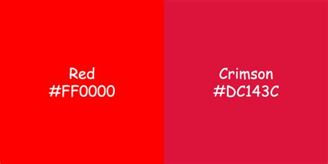 Red Vs Crimson Color How To Choose The Right Hue For Your Needs Xplorecolor