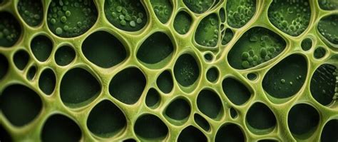 Abstract Green Cellular Structure With Rounded Cavities Premium Ai Generated Image Abstract Green Cellular Structure With Rounded Cavities Premium Ai Generated Image