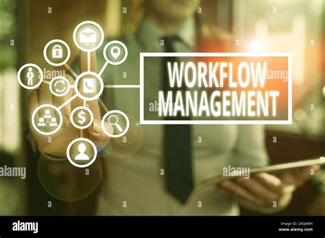 Word Writing Text Workflow Management Business Photo Showcasing The Execution And Automation Of