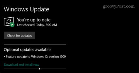 How To Install Windows 10 Version 1909 November 2019 Update