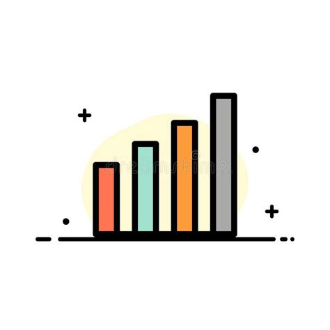 Analytic Interface Signal User Business Flat Line Filled Icon Vector