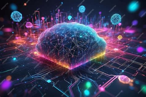 Premium Photo Big Data And Cybersecurity 3d Illustration Neural Network And Cloud Technologies