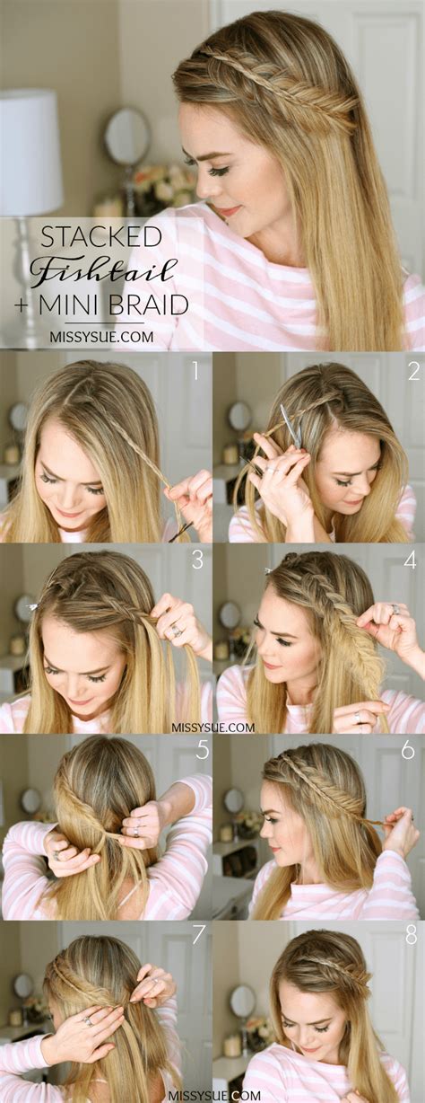 How To Fishtail Braid Diagram