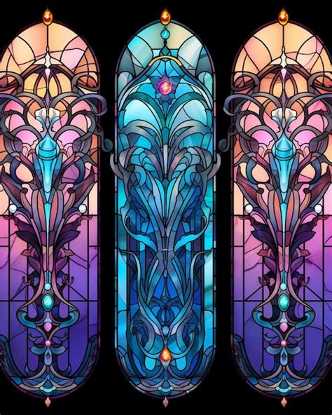 Stained Glass Patterns Premium Ai Generated Image