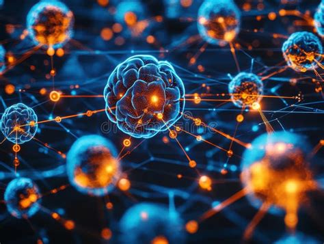 Neural Network Connections Illustrating Biological Complexity And Interconnected Communication