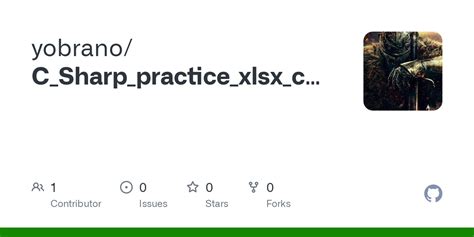 GitHub Yobrano C Sharp Practice Xlsx Converter