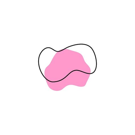 Premium Vector Blob Outline In Pink Graphic