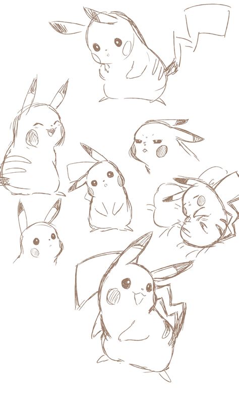 Pikachu Drawing Reference And Sketches For Artists