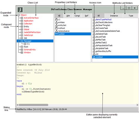 Using The Class Primitive Types Or Interface Browser
