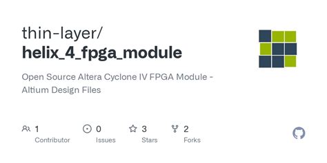 Github Thin Layerhelix4fpgamodule Open Source Altera Cyclone Iv