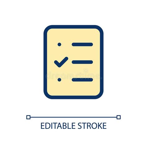 Survey Pixel Perfect Rgb Color Ui Icon Stock Vector Illustration Of Icon Button 258692155