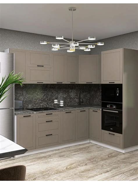 Кухонный гарнитур угловой Сектор 2 4х1 6 м мебель для дома и кухни Белый Базальт купить C