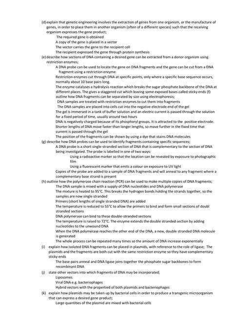 aqa a level biology notes biology a level a levels aqa thinkswap