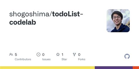 Github Shogoshimatodolist Codelab