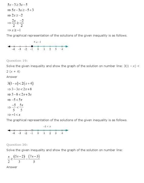 Linear Inequalities Class 11 Mathematics Ncert Solutions