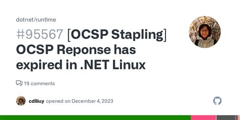 Ocsp Stapling Ocsp Reponse Has Expired In Net Linux · Issue 95567