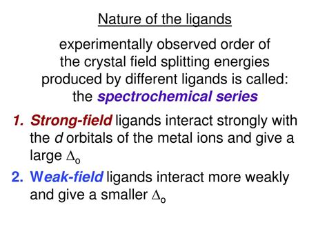 PPT Crystal Field Theory PowerPoint Presentation Free Download ID 2635575