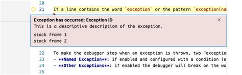 Add Exceptioninfo Request Handler · Issue 113921 · Microsoftvscode · Github
