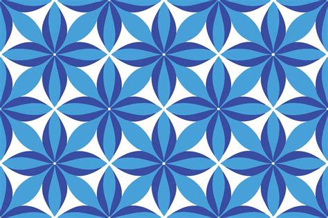 Vintage Geometric Floral Pattern Seamless Retro Design 56698212 Vector Art At Vecteezy