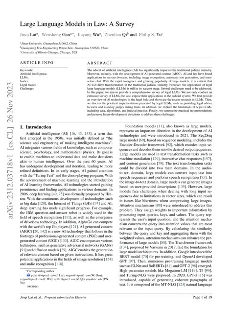 PDF Large Language Models In Law A Survey