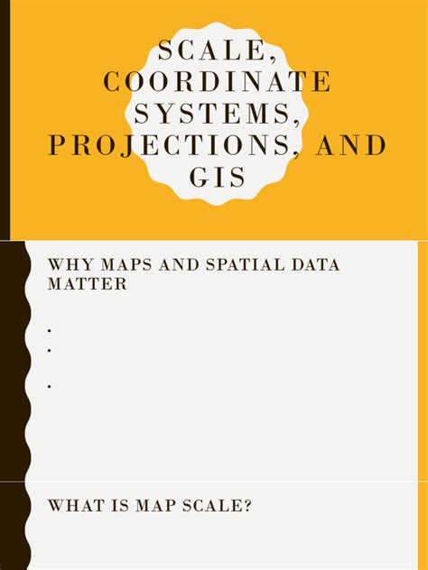 Lesson 3 Scale Coordinate Systems Projections And Pdf Geographic Information System