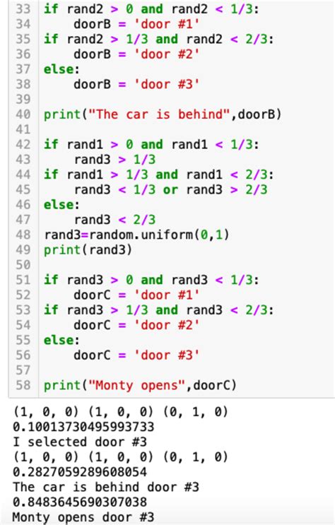 Monty Hall Problem Python 3 Callie Ferguson Brilliant