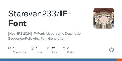 Issues · Stareven233if Font · Github