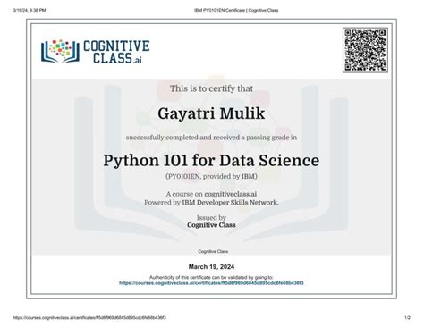 Im Glad To Share That Id Completed Python For Data Science Course