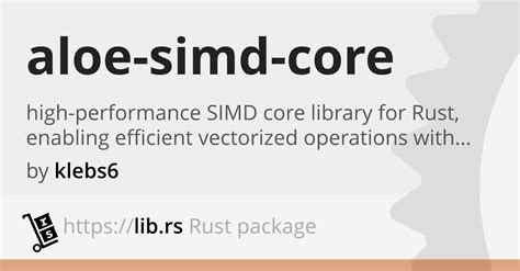 Aloe Simd Core — Rust Implementation Librs