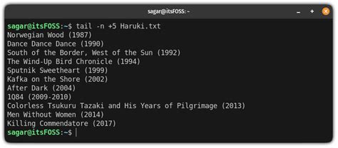 Linux에서 tail 명령 사용 5 예