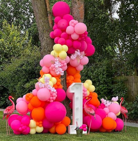 Wedding Birthday Party Decorations Pink White Balloon Garland Kit