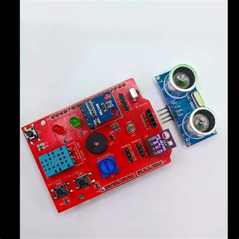 Jual Arduino Shield 12in1 Sensor DHT LDR Potensio DLL For Ardulora
