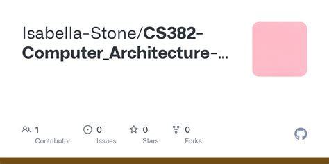 Cs382 Computerarchitecture Organizationlab7s At Main · Isabella