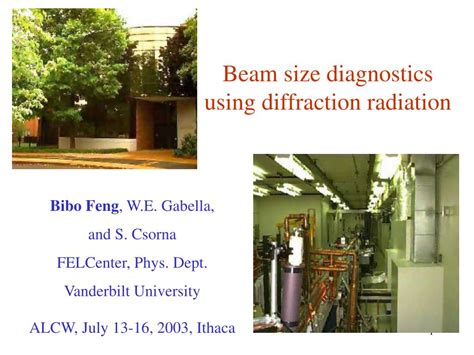 PPT Beam Size Diagnostics Using Diffraction Radiation PowerPoint