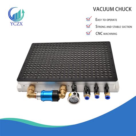 Cnc Vacuum Chuck Pneumatic Fixture With Vacuum Pump Set Milling Machine