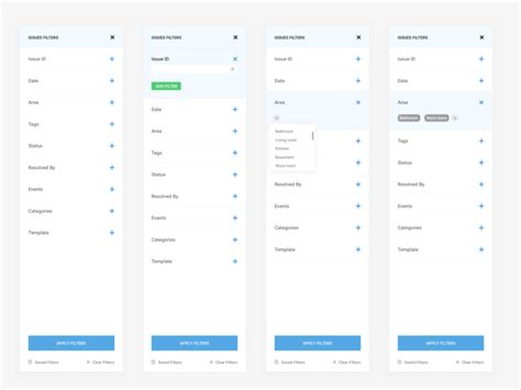 filters for ux ui design prototype
