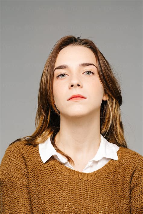 Portrait Of Young Pretty Girl By Stocksy Contributor Javier Díez