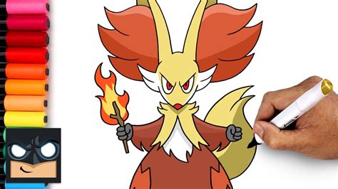 How To Draw Delphox Pokemon Youtube