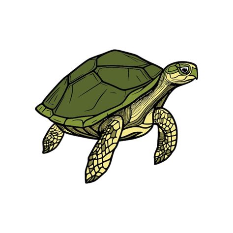 Premium Vector Turtle Graphics Logo Vector Illustrator