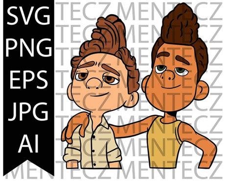Luca And Alberto Svg Bundle Png Clipart For Cricut Instant Etsy