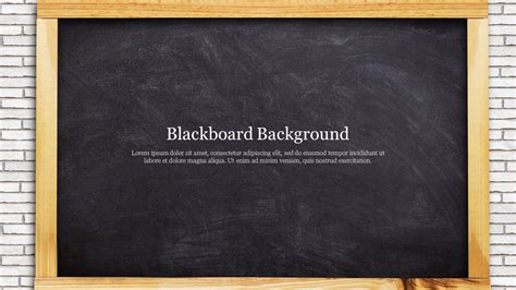 Creative Blackboard Background Powerpoint Template