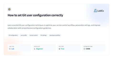 How To Set Git User Configuration Correctly Labex