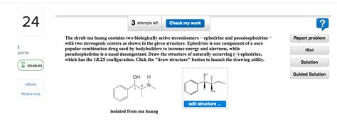 Solved 24 3 Attempts Left Check My Work Report Problem The