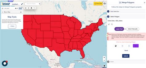 Merge Polygons Features Online Using IGISMap