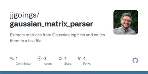 Github Jjgoingsgaussianmatrixparser Extracts Matrices From