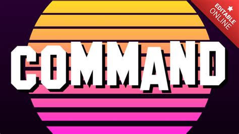 Command Text Effect Generator TextStudio